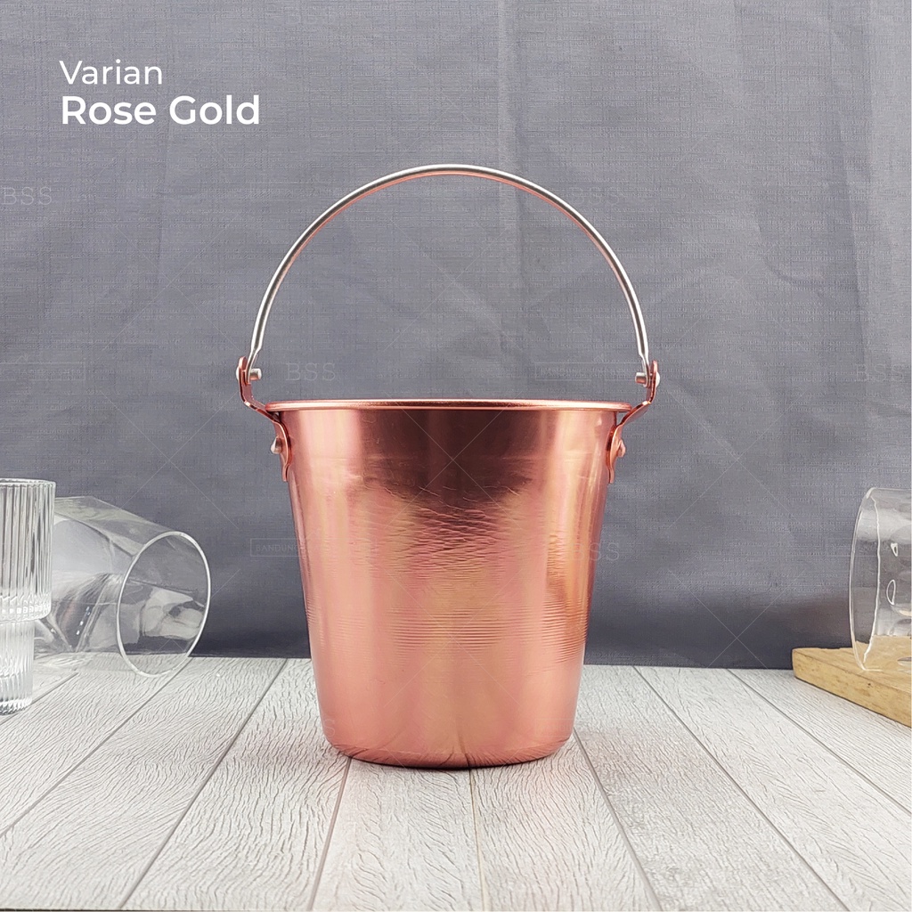 Jual Ice Bucket Aluminium 1L Wadah Ember Es Batu Minuman Dingin ...
