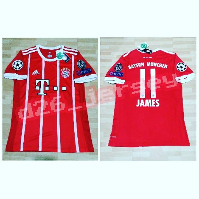 Jual Jersey BayerNn_ MuncheNn_ home 2017 / 2018 OFFICIAL + Cetak nama + Full Patch UCL | Shopee ...