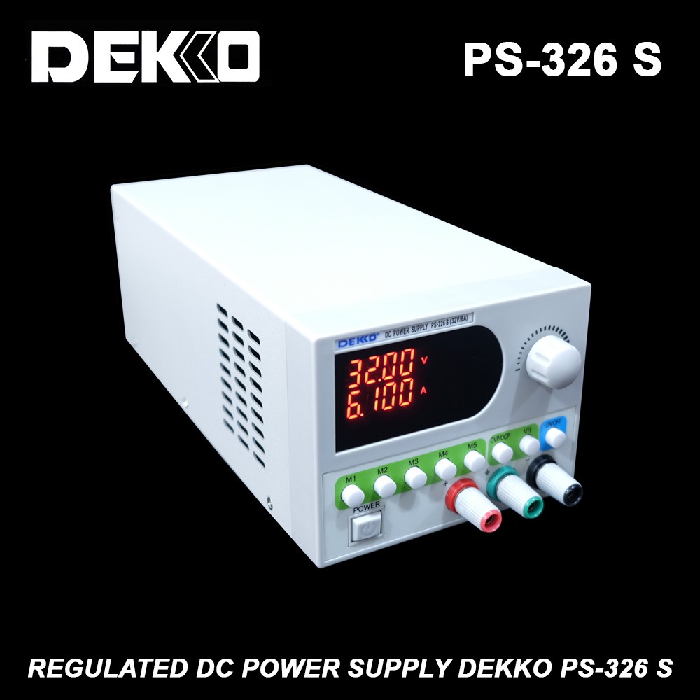 Jual Regulated DC Power Supply Dekko PS-326 - 32 Volt 6 Ampere | Shopee Indonesia