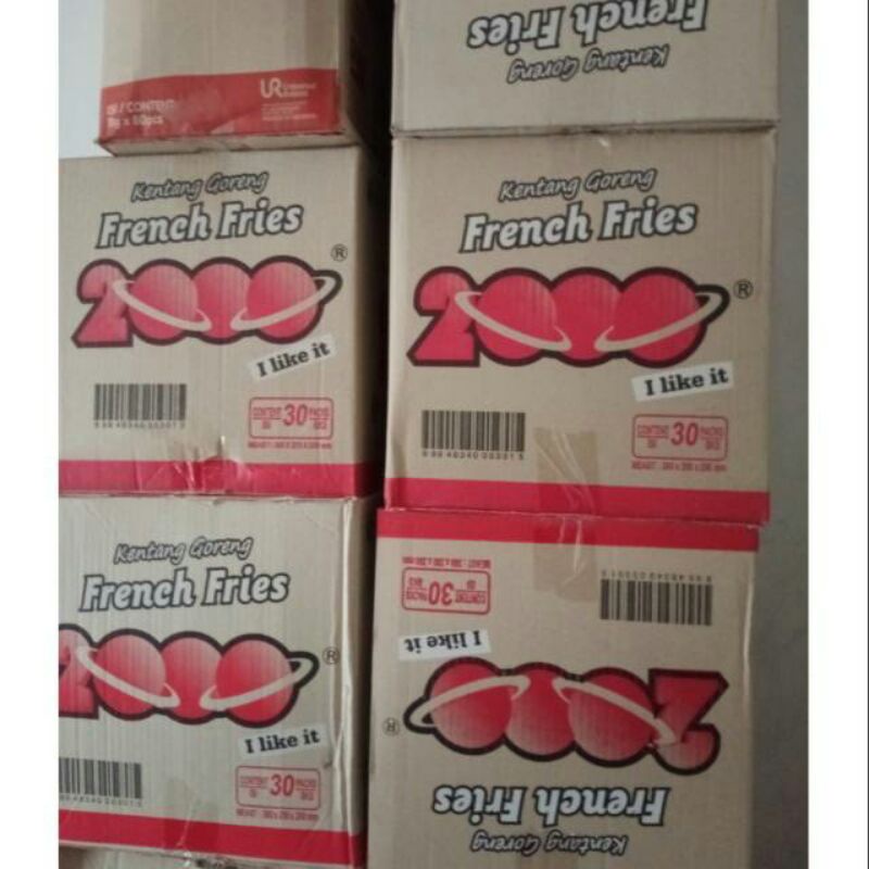 Jual Kentang Goreng French Fries 2000 / Dengan Saos Sambal Colek ( 1Dus ...