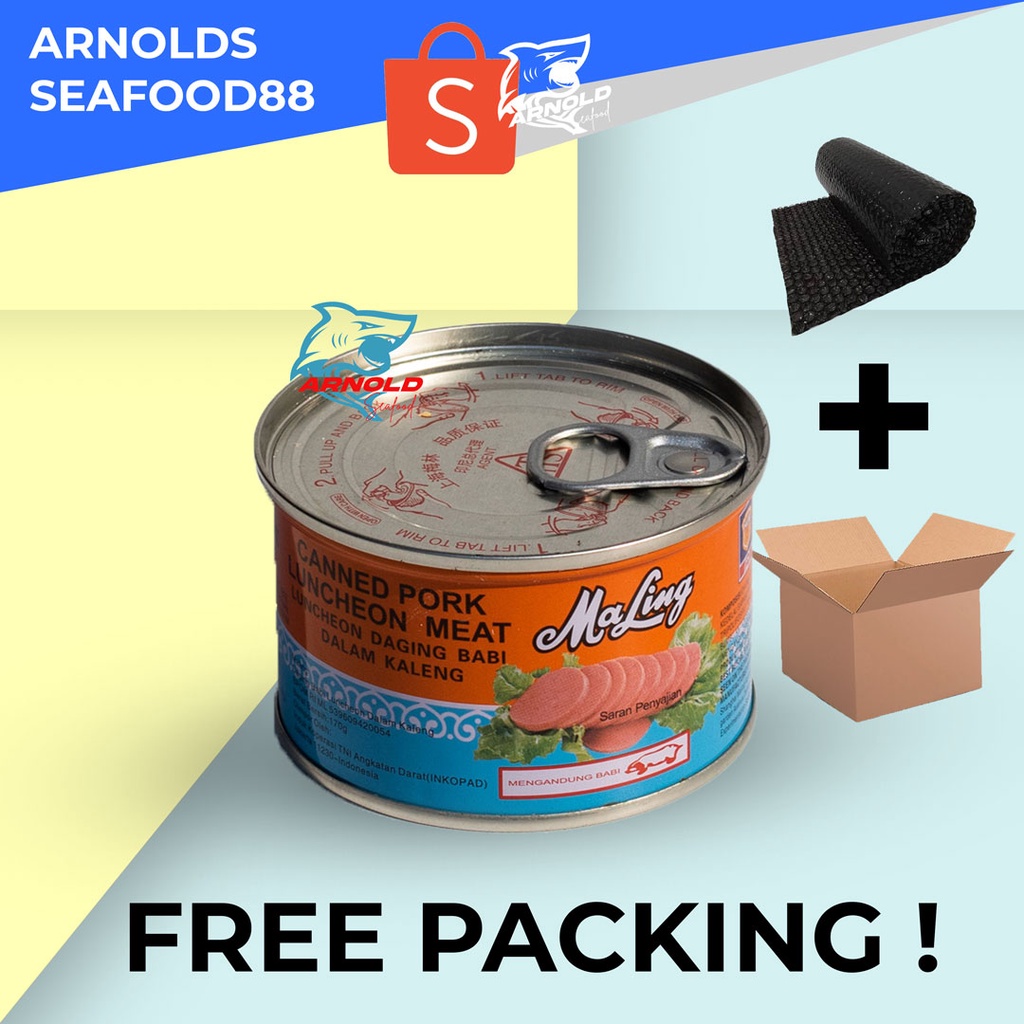 Jual Maling Canned Pork Daging Babi Maling Luncheon Meat 397g TTS Brand ...