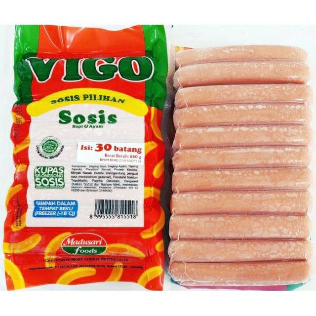 Jual VIGO Sosis Sapi Isi 30 pcs | Shopee Indonesia