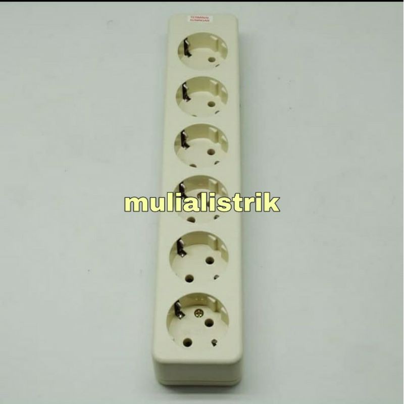 Jual stop kontak arde uticon 6L terminal kuningan SNI | Shopee Indonesia