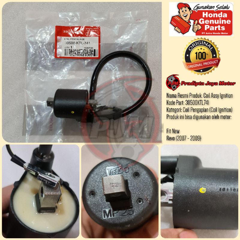Jual Koil Coil Fit New Revo Lama - ORI Original AHM - 30500KTL741 ...