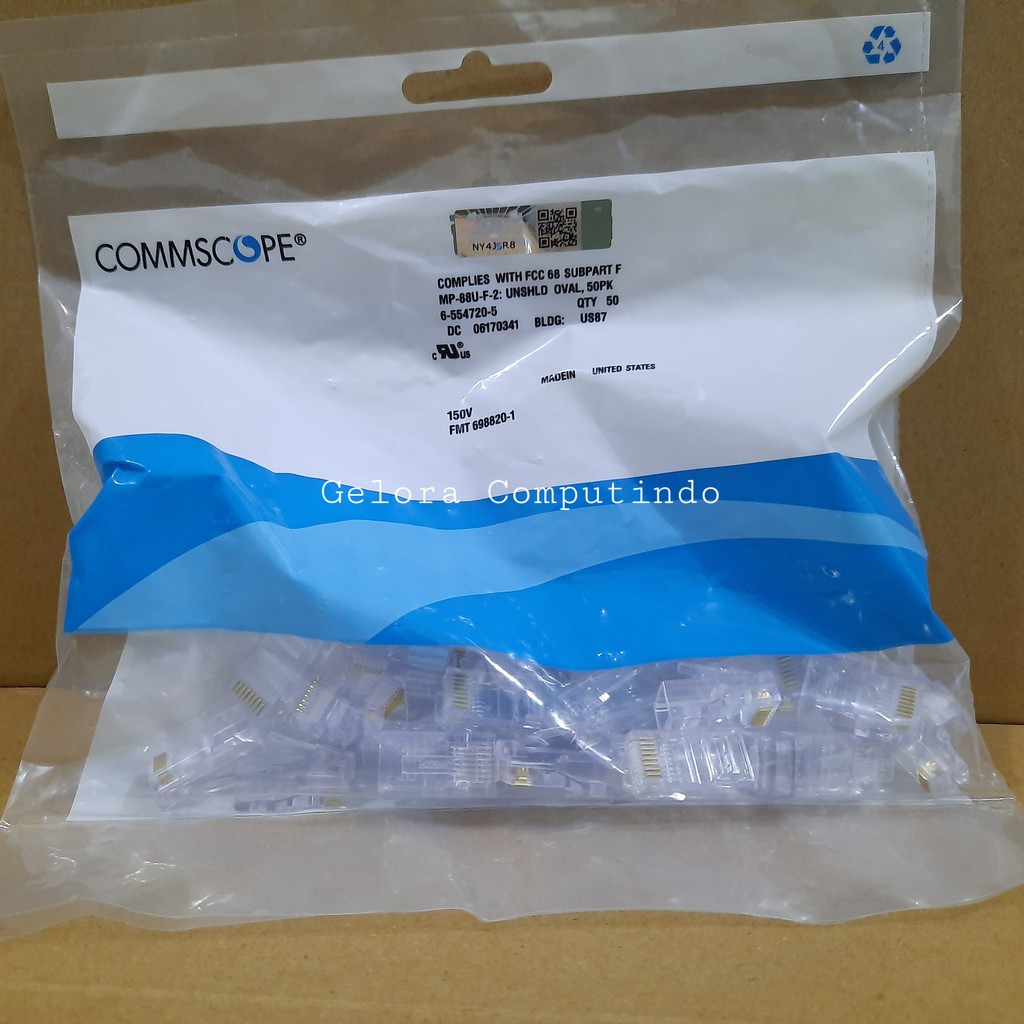 Jual Connector RJ45 Commscope Cat 5e Original | Shopee Indonesia