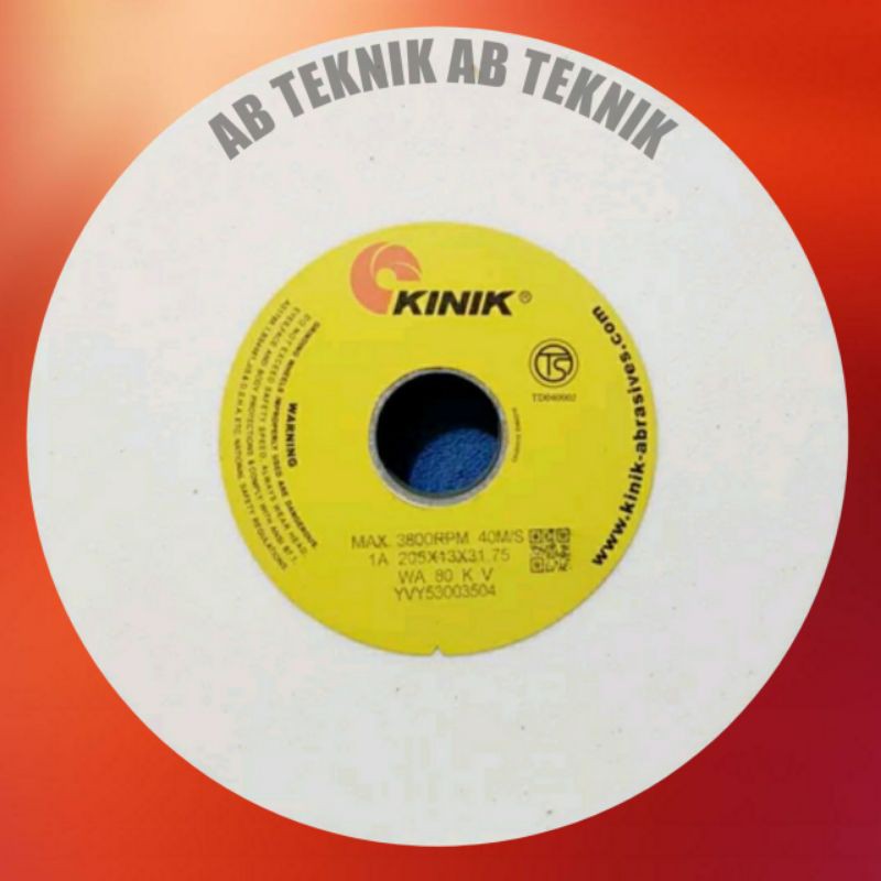Jual KINIK WA 80 KV1A 205 X 13 X 31.75 Mm Mata gerinda lurus Grit#80 ...