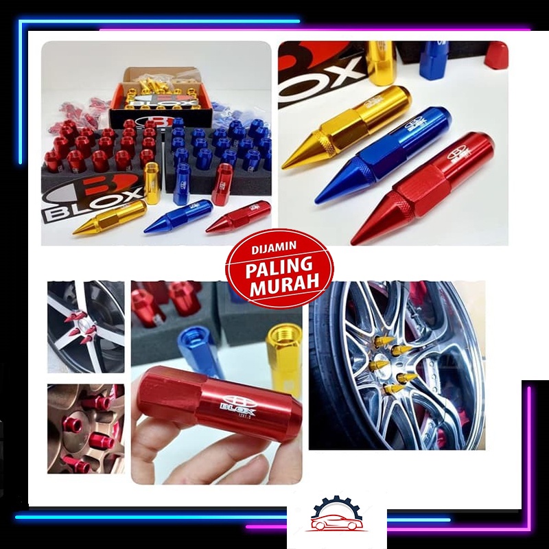 Jual Baut Roda Lugnut Blox Lancip Baut Velg Mobil Lug Nut Blok | Shopee ...