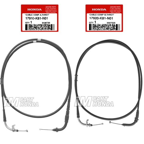 Jual 17910-K81-N01 17920-K81-N01 Kabel Gas A B Atas Bawah Beat Eco K81 ...