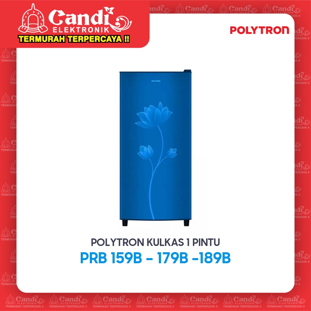 Jual POLYTRON KULKAS 1 PINTU PRB-159B 150 LITER PRB159 B - Blue ...