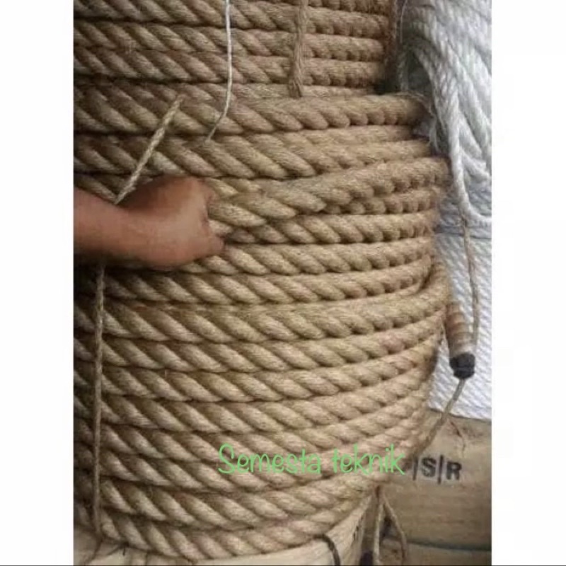 Jual Tali tambang tali kapal tali dadung ukuran 25mm per meter | Shopee ...