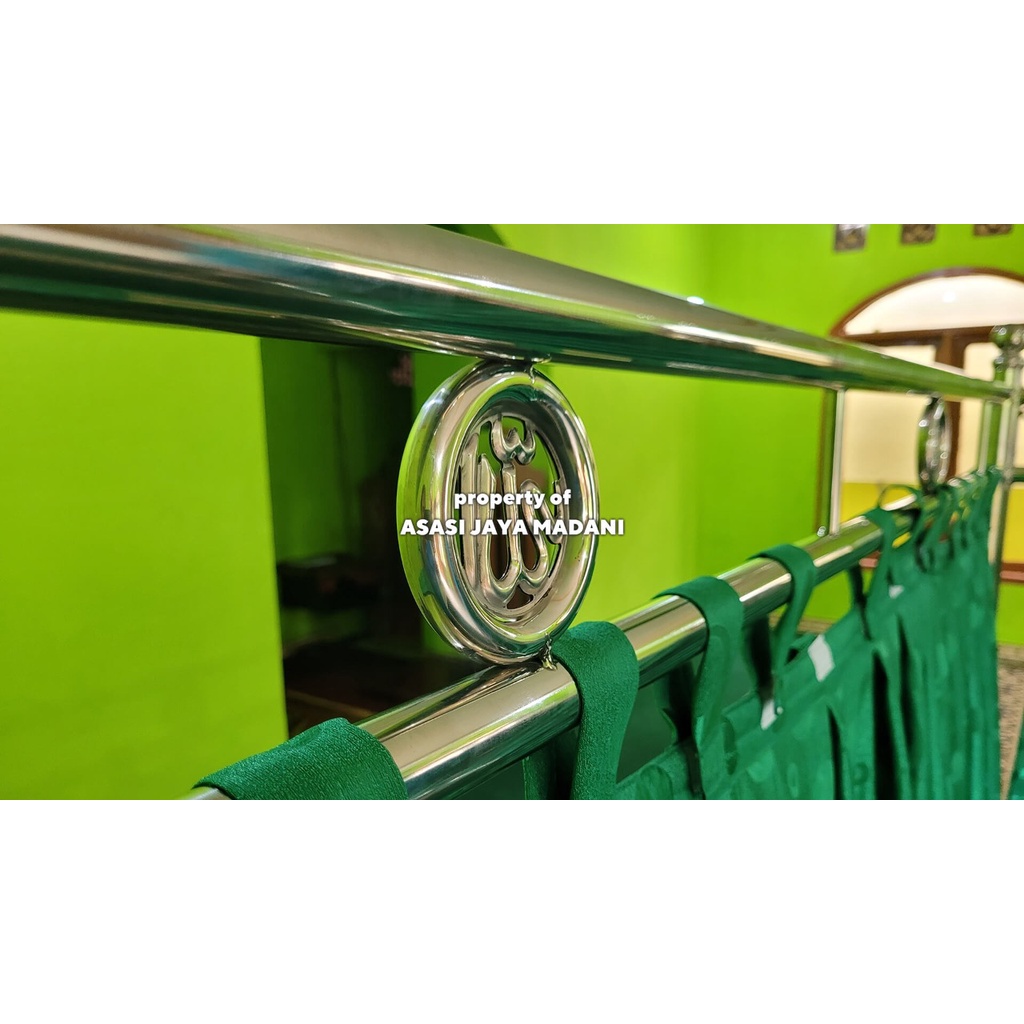 Jual Partisi Sekat Shaf Pembatas sholat Masjid musholla stainless ...