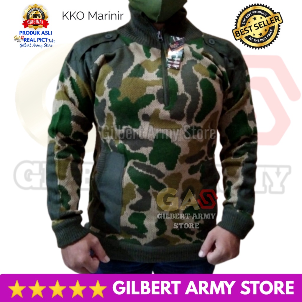 Jual Sweater Loreng Pria Kko Marinir Tni Malvinas Kopasus Terbaru ...