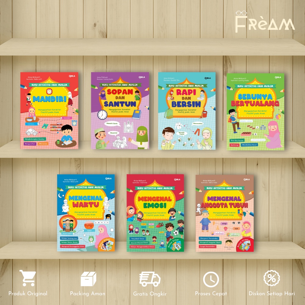 Jual Buku Anak Muslim Buku Aktivitas Anak Muslim : Mandiri | Sopan Dan ...