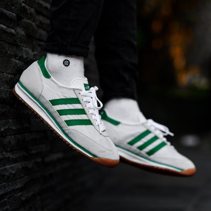 Jual ADIDAS SL72 WHITE GREEN GUM 100 % ORIGINAL BNWB | Shopee Indonesia