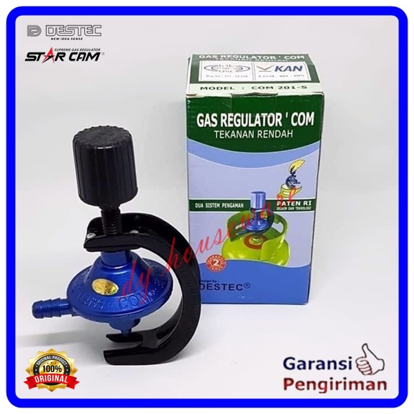 Jual REGULATOR GAS PENGAMAN TABUNG GAS DESTEC COM 201-S ( TANPA METER ...
