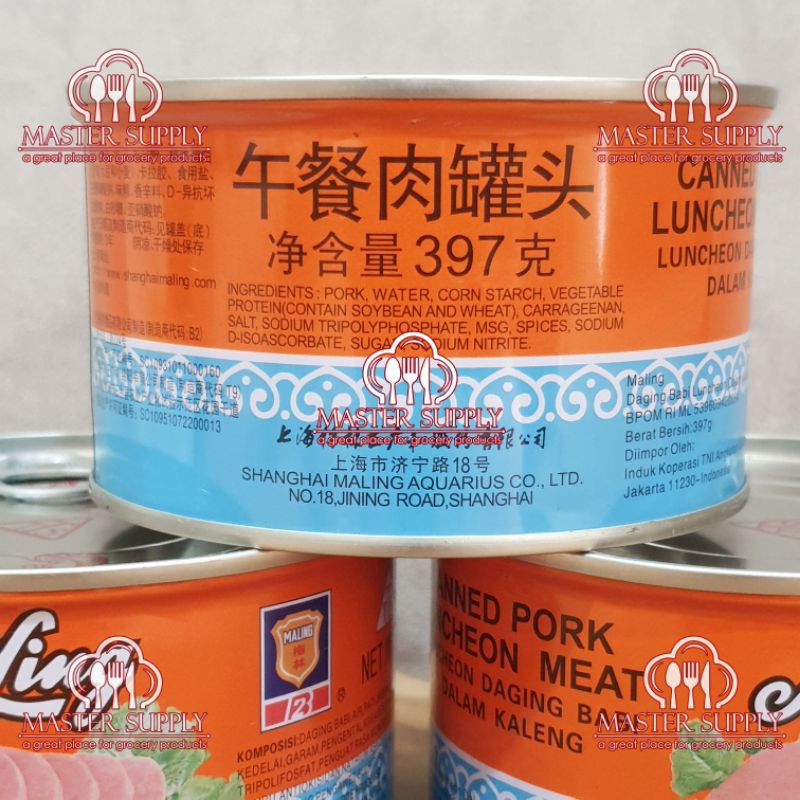 Jual DAGING MALING 397 GR / MA LING CANNED PORK LUNCHEON MEAT / NON ...