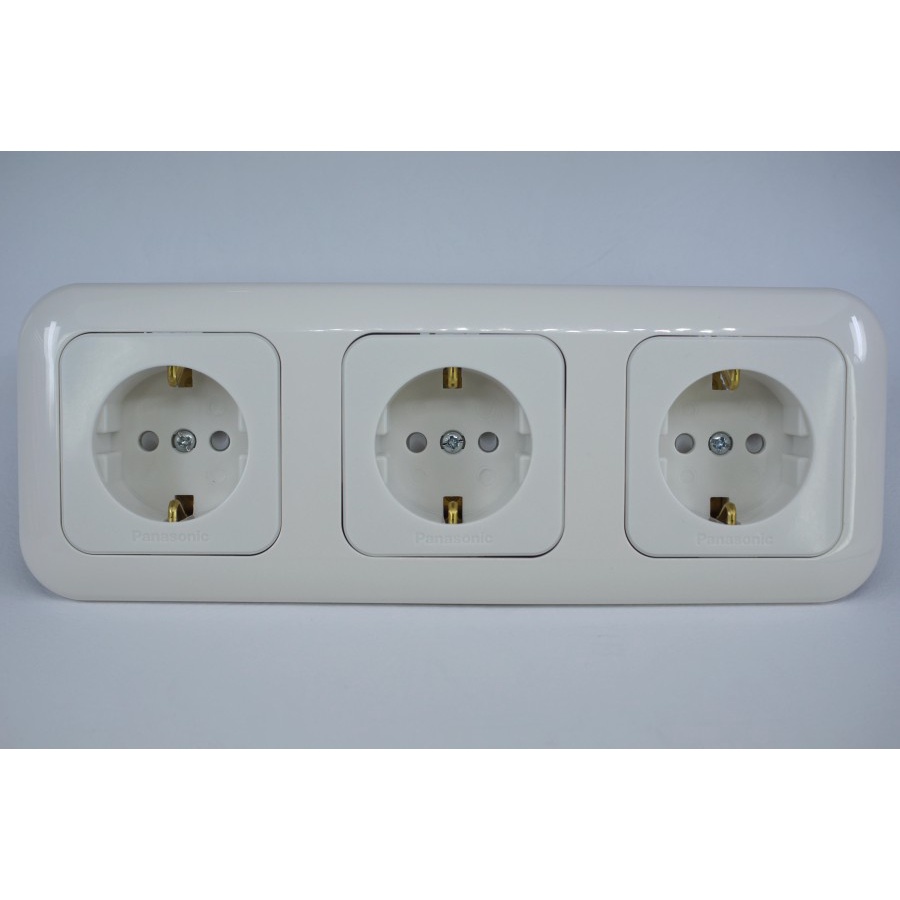 Jual Panasonic Stop Kontak Stopkontak 3 gang WEJ7823 WEJ1131 WEJ ...