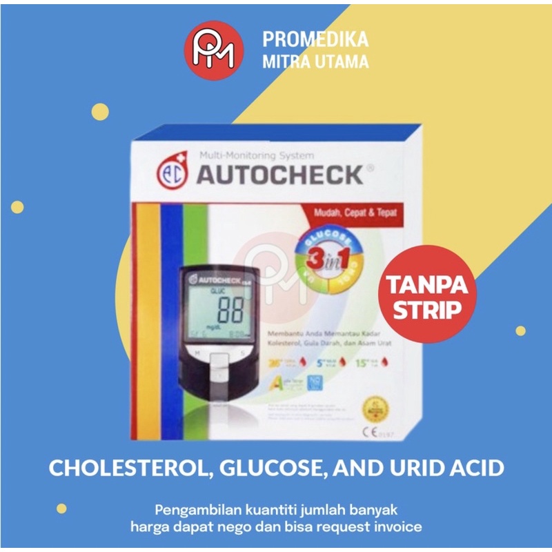 Jual Alat Check 3 Fungsi AutoCheck GCU (Tanpa Strip) | Alat Cek ...