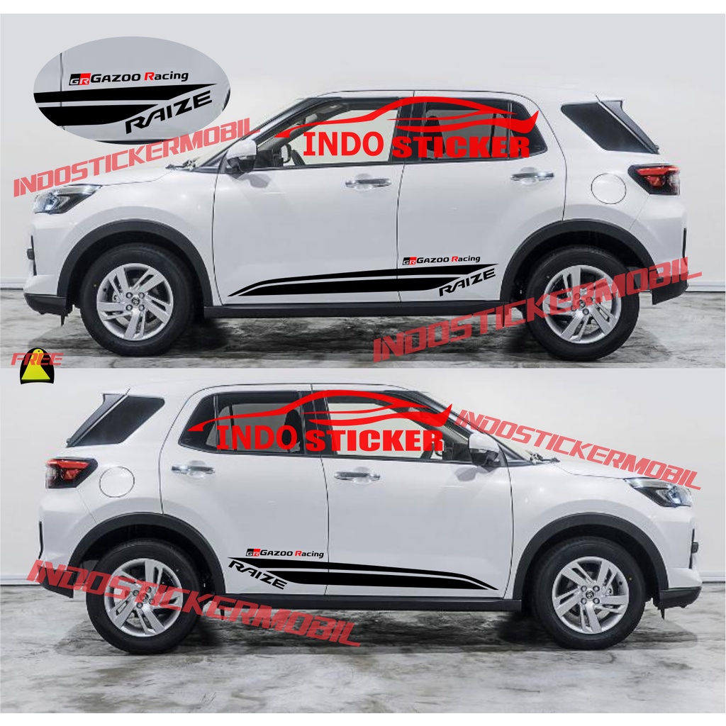 Jual sticker stiker mobil raize cutting sticker mobil toyota raize gr ...