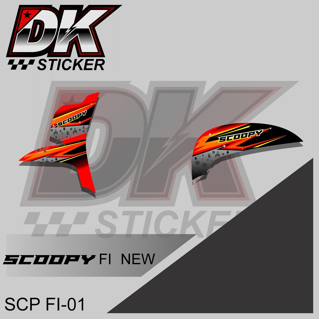 Jual STIKER STRIPING DECAL SCOPY FI NEW-01 | Shopee Indonesia