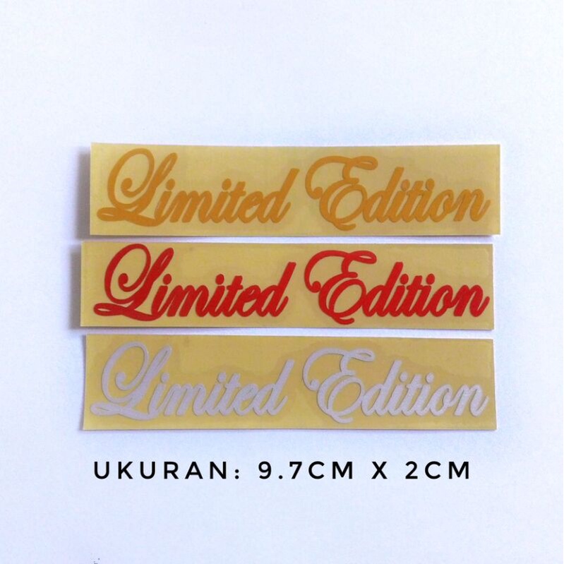 Jual Stiker Cutting Limited Edition Ukuran Kecil Cutting Sticker Untuk ...