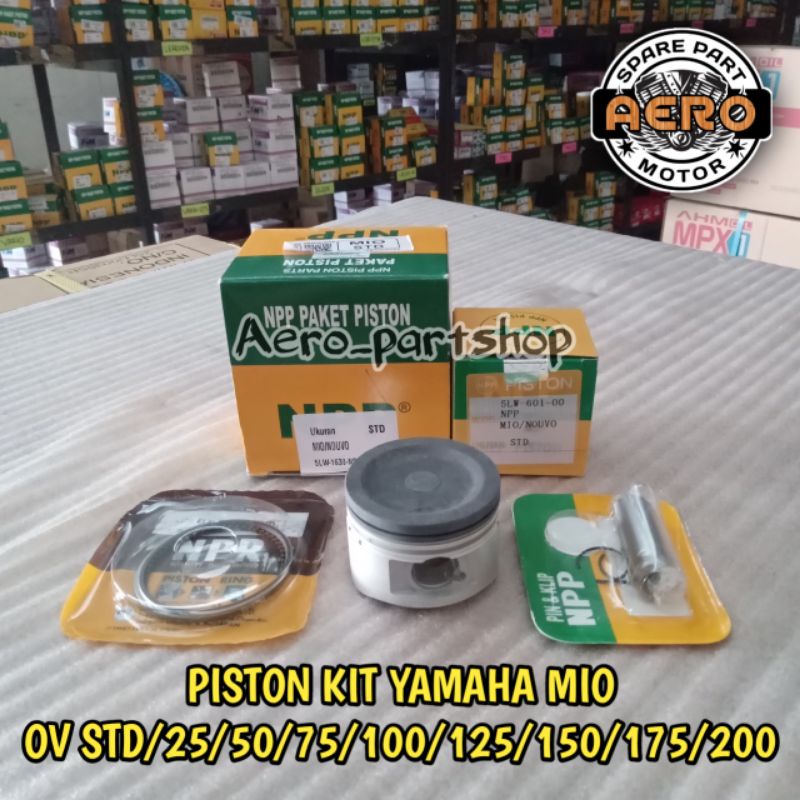 Jual PISTON KIT NPP YAMAHA MIO / MIO SPORTY ( STD / 25 / 50 / 75 / 100 ...