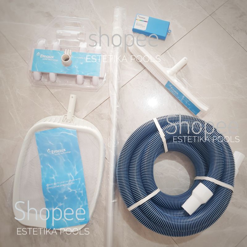 Jual Paket Vacuum Cleaner Emaux 6in1 Pembersih Kolam Renang | Shopee ...