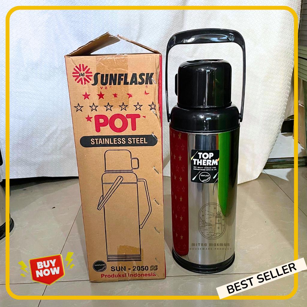 Jual REGULER - THERMOS AIR PANAS STAINLESS 2 - 3,2 LITER SUNFLASK 2050 ...