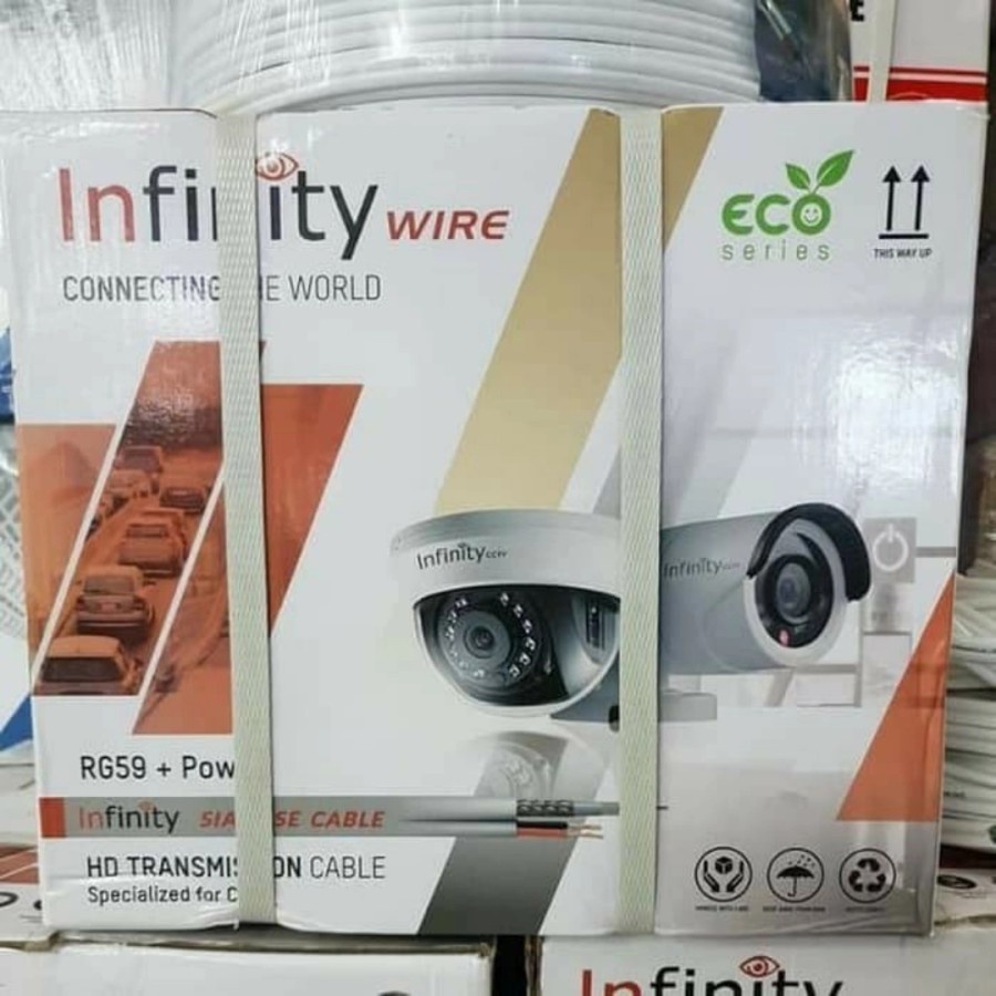 Jual Kabel CCTV Coaxial Infinity RG59+P (100 Meter) | Shopee Indonesia