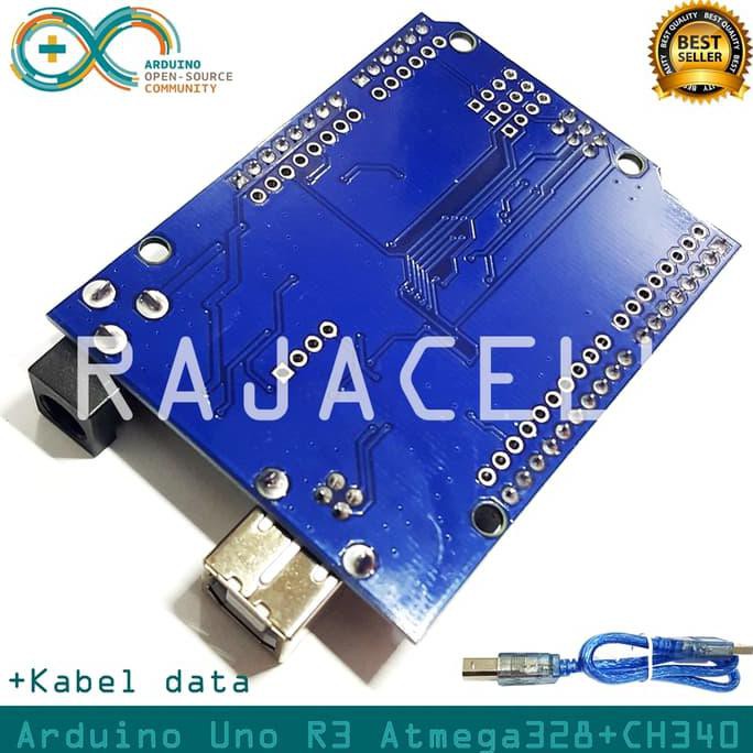 Jual Promo Arduino Uno R3 Atmega328 16Mhz CH340 + Kabel data - KBL ...