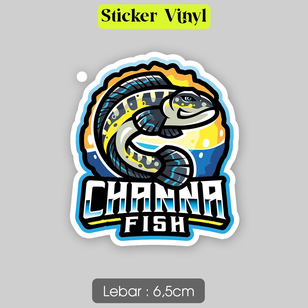 Jual Stiker Channa Fish Predator Snakehead 01 Sticker Vinyl Satuaan ...