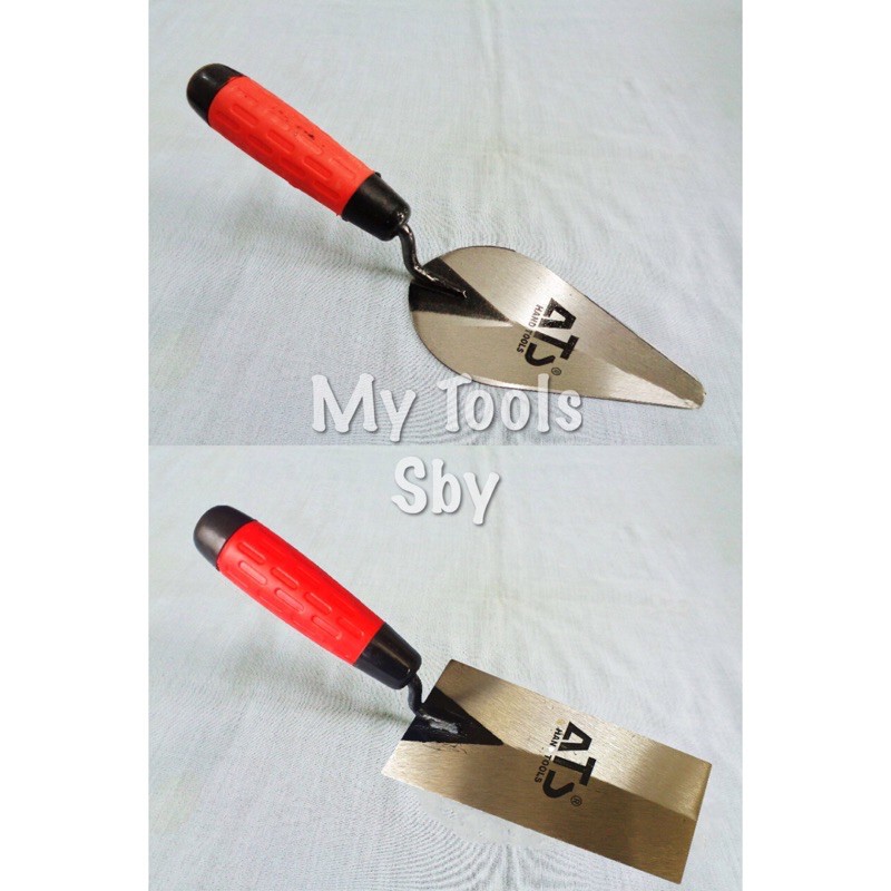 Jual Cetok / Sendok Semen Lancip / Persegi / Kotak 6” - 8” Gagang Karet ...