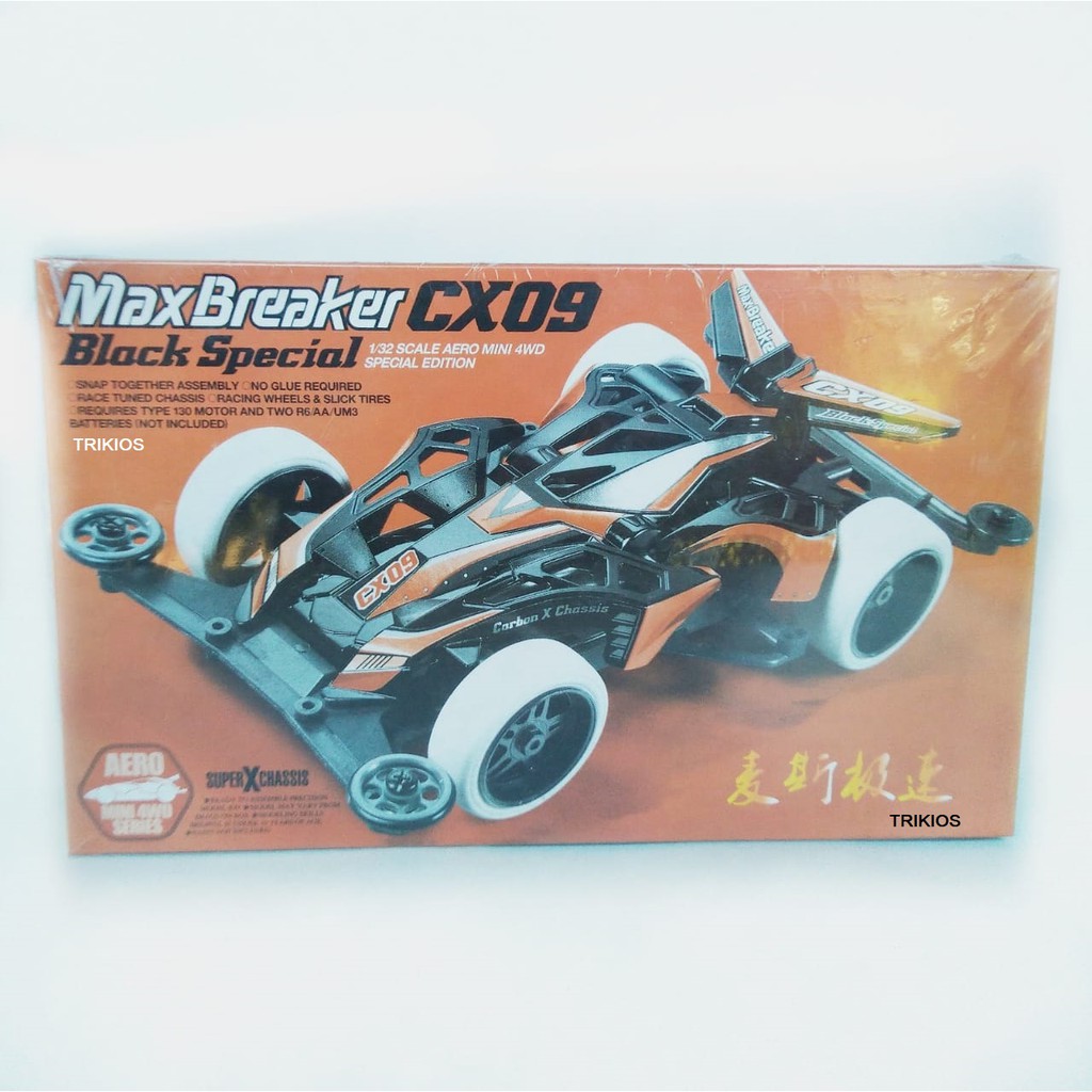 Jual Rep. Tamiya Mini 4wd Merk Ruize Max Breaker CX09 Black Special ...