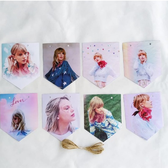 Jual Bunting Flag / Garland TAYLOR SWIFT Bebas Custom | Shopee Indonesia