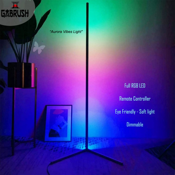 Jual Lampu Sudut RGB Aurora Vibes Standing Corner LED Light | Shopee ...