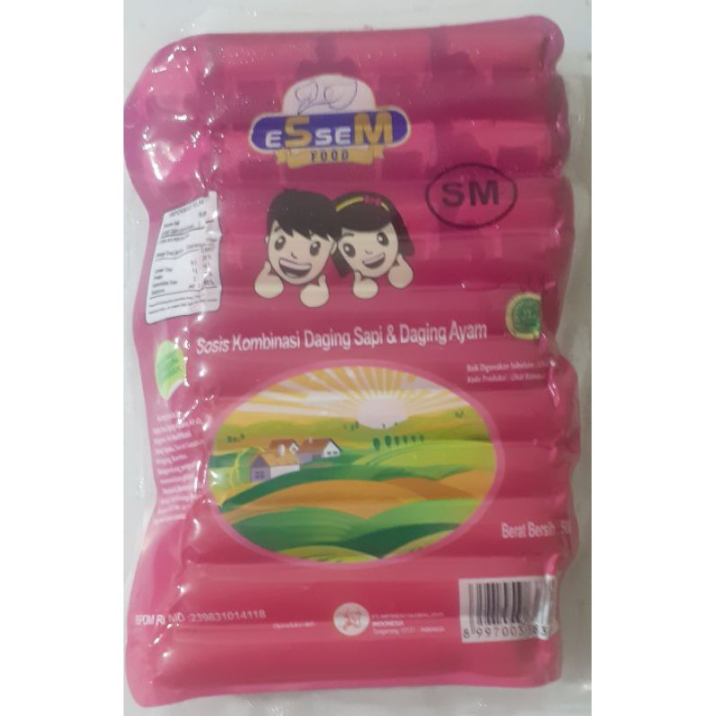Jual Essem Food Sosis Kombinasi Daging Sapi & Daging Ayam isi 21 pcs ...