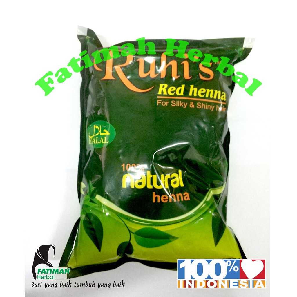 Jual Henna Rambut Bubuk RUHI'S - Red Hena Bubuk Alami - 500 gram ...