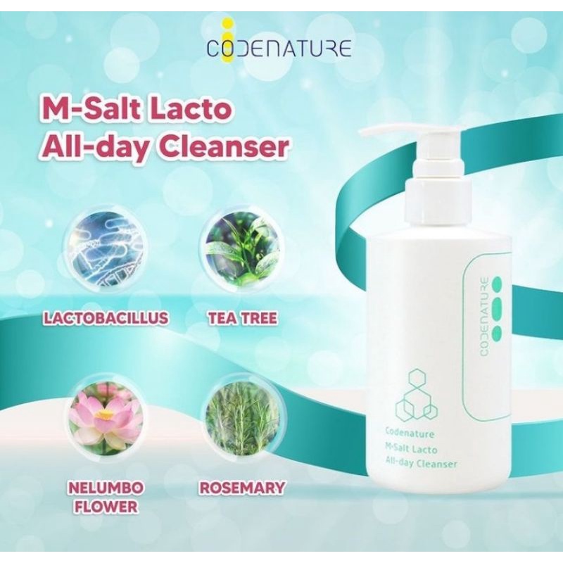 Jual ( korea original ) Codenature M-Salt Lacto All Day Cleanser 200ML ...