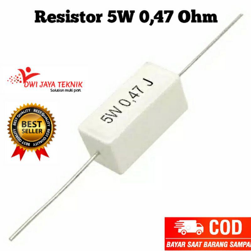 Jual Resistor 5W 0,47 Ohm | Shopee Indonesia