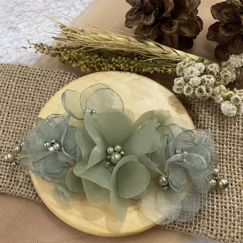 Jual Ready Stock Cornelia Set bunga set rangkai payet organza | Shopee ...