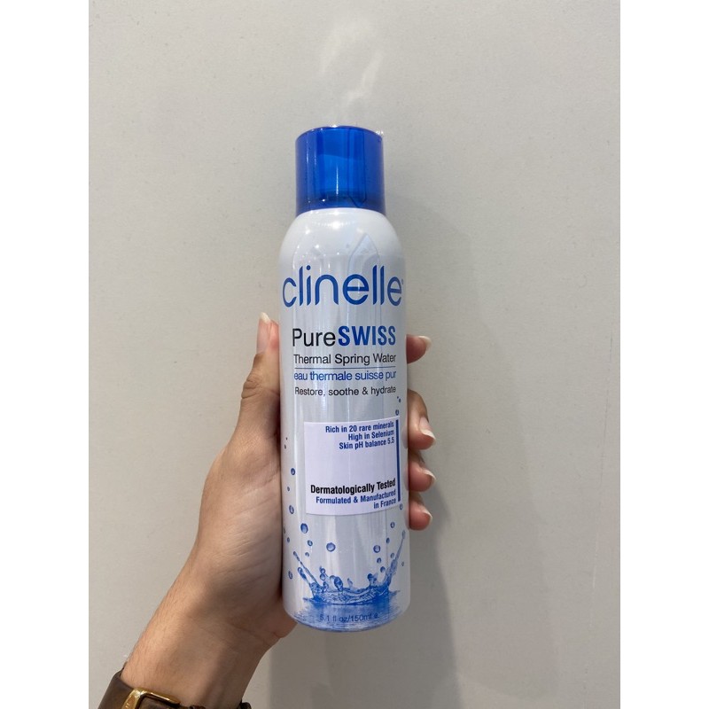 Jual Clinelle Pure Swiss Thermal Spring Water 150ml | Shopee Indonesia