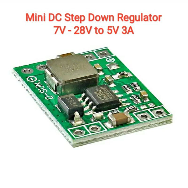 Jual Mini DC Step Down Buck Module DIY 9V 12V 24V to 5V 3A & 0.8V - 20V ...
