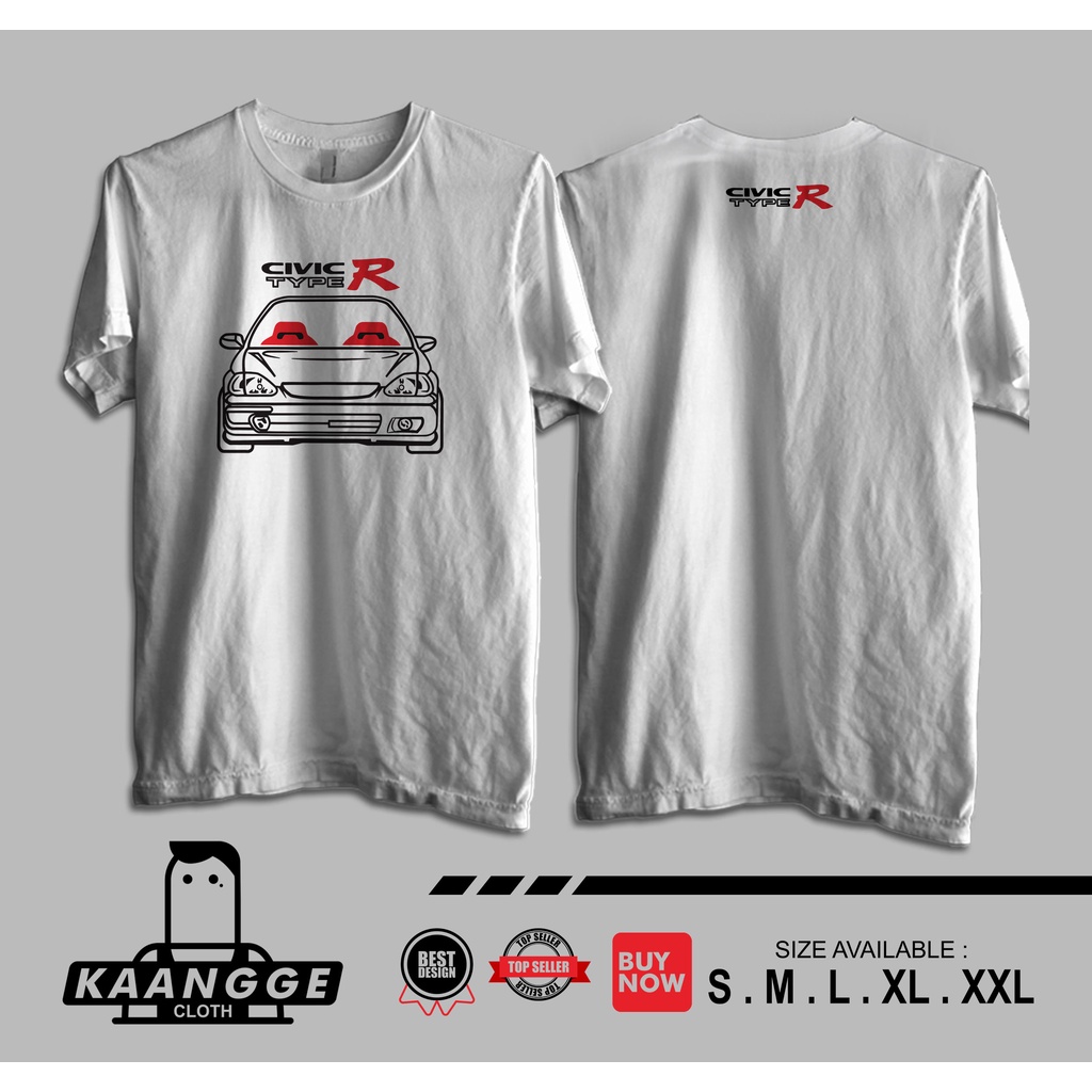 Jual Kaos Mobil Honda Civic EK EK9 Type R v2 Baju Otomotif | Shopee Indonesia