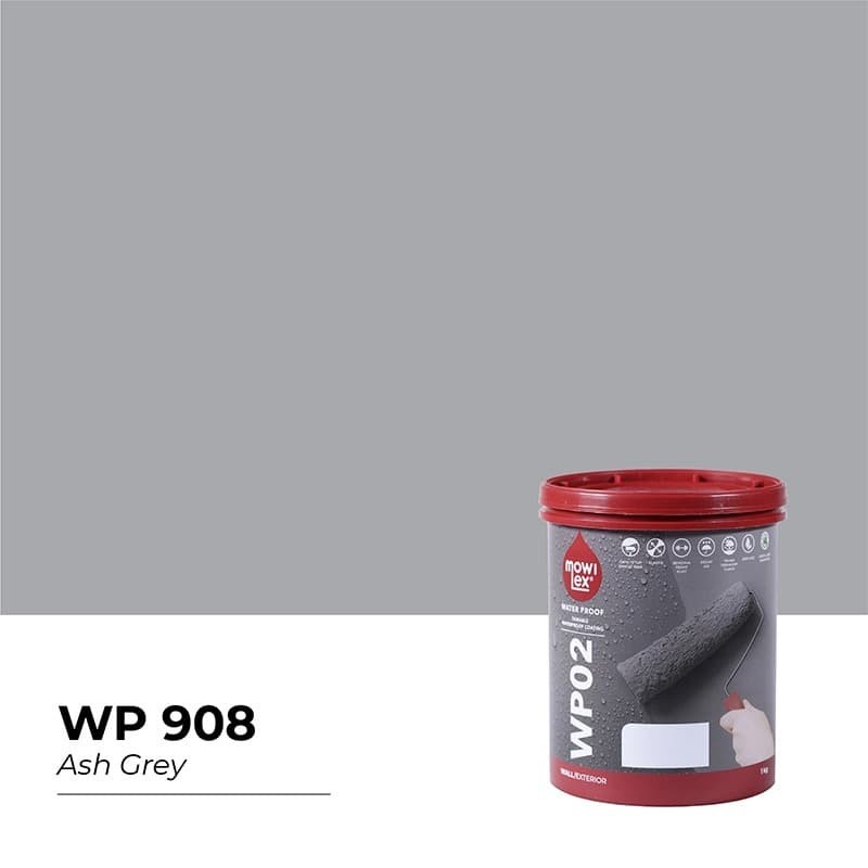 Jual Cat Pelapis Anti Bocor MOWILEX Waterproof WP02 908 Ash Grey 1kg ...