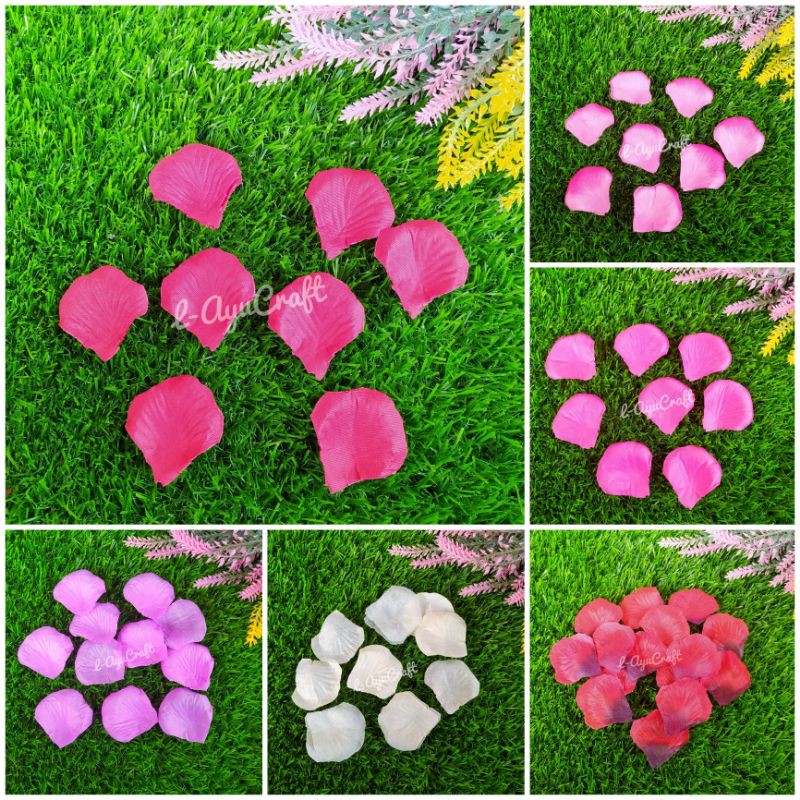 Jual L-AYUCRAFT Artificial kelopak bunga mawar (isi 100pcs) | Shopee ...