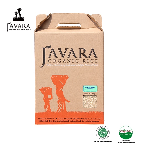 Jual Javara Menthik Wangi Unpolished Beras Coklat - Brown Rice Pecah ...