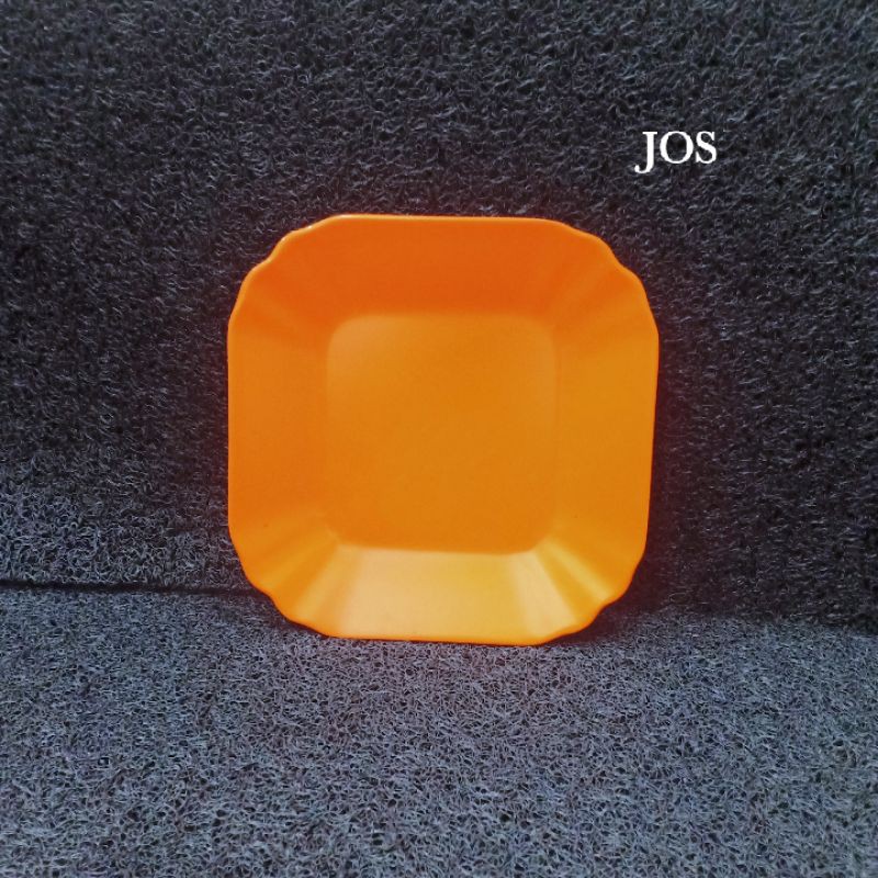 Jual PIRING SAJI KOTAK 8" WARNA ORANGE,MELAMIN UNICA M5008 | Shopee ...