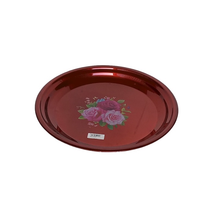 Jual Nampan Enamel/ Baki Bulat merah / Nmp ss merah 30 cm st - 31 ...