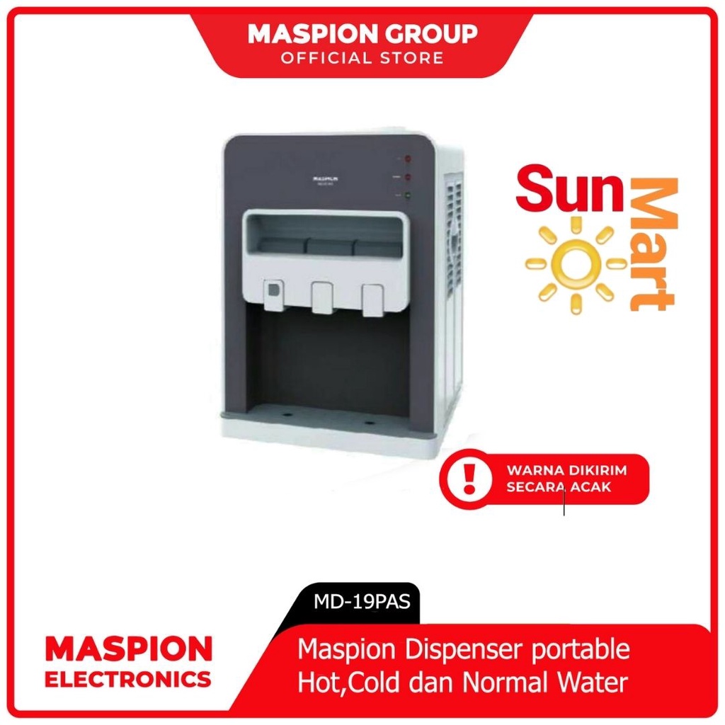 Jual Dispenser Air Maspion MD19 PAS Cold Hot Normal Water / DISPENSER ...