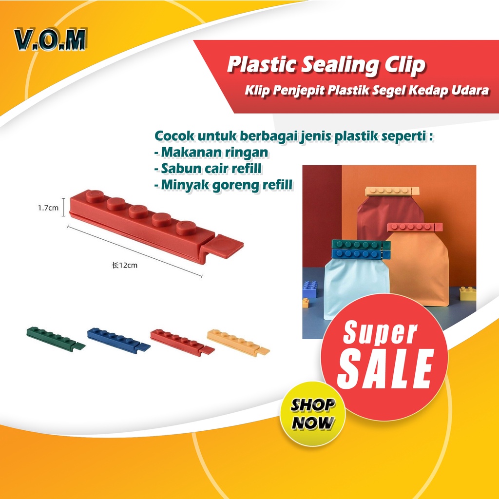 Jual Plastic Sealing Clip 4Pcs Klip Penjepit Plastik Segel Kedap Udara ...